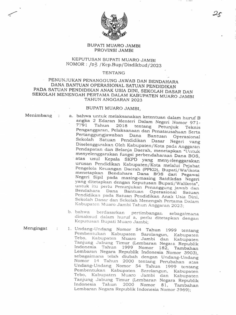 SK Bendahara 2023 | PDF