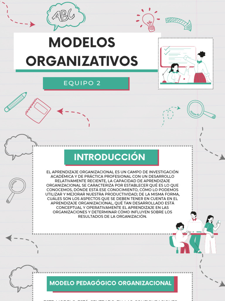 Equipo 2 Modelos Organizativos | PDF | Aprendizaje | Maestros