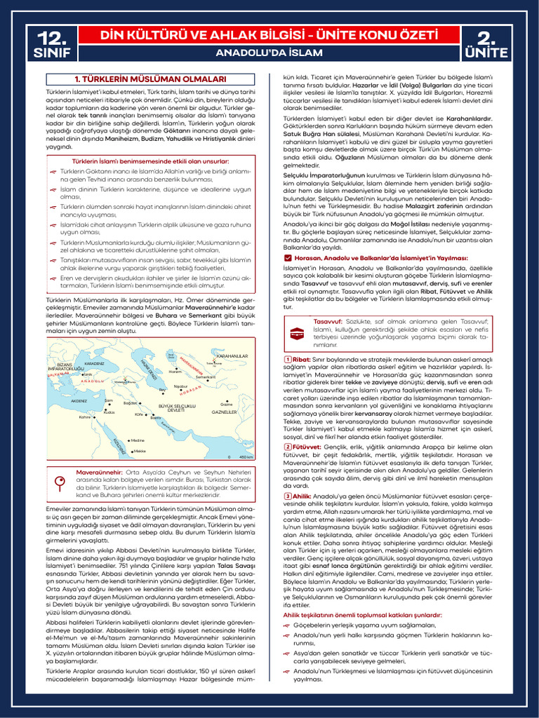 DKAB - 12.sınıf - 2.ünite Konu Özeti | PDF