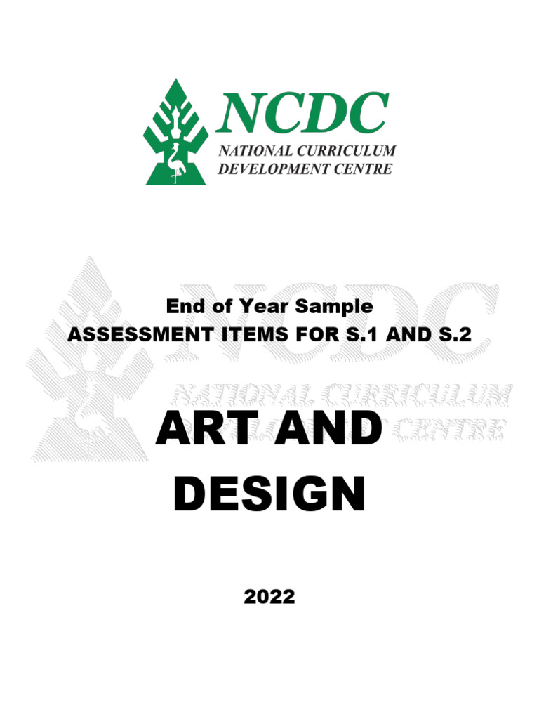 Ncdc-Art & Design Sample Assessment Items-S1-S2-2022 | PDF | Learning ...