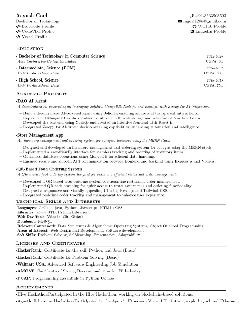 Tech-Savvy Student's Portfolio | PDF | Web Development | Computer Programming