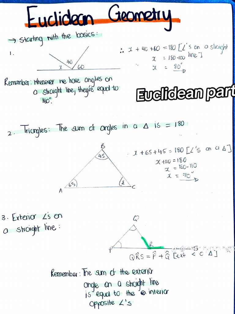 Euclidean Geometry 2 | PDF