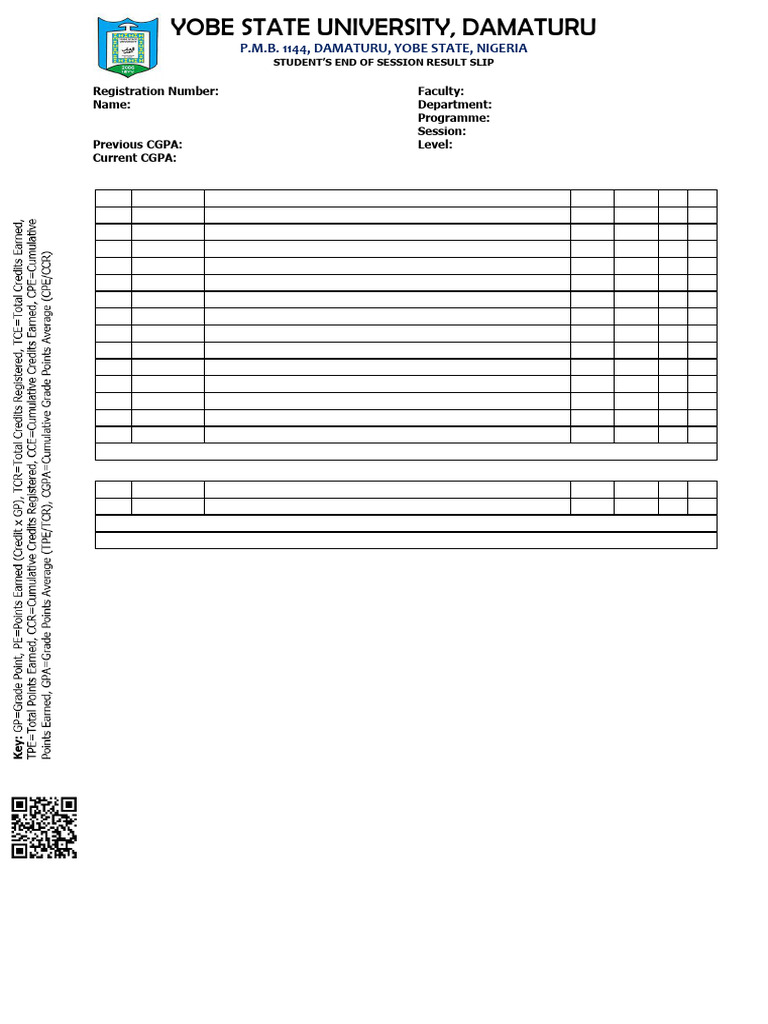 U PHS 20 016 Result Slip | PDF | Morphology (Biology) | Anatomy