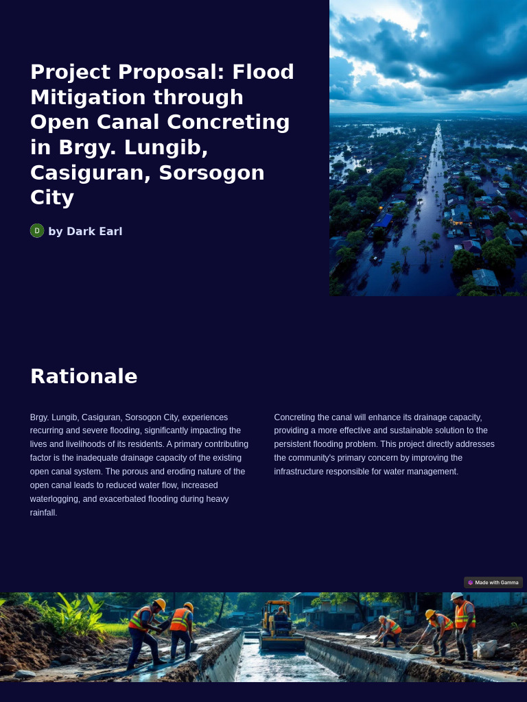 Flood Mitigation Project in Brgy. Lungib | PDF | Flood | Safety