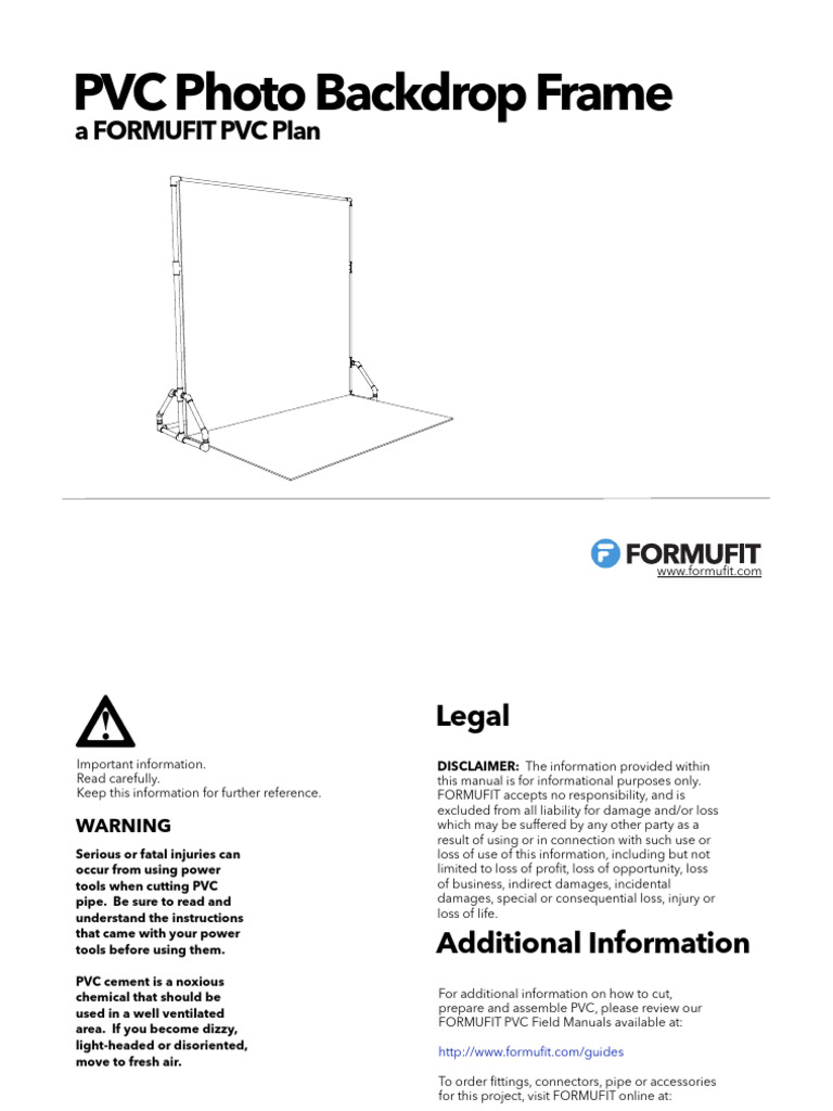 PVC Photo Backdrop Frame Guide | PDF