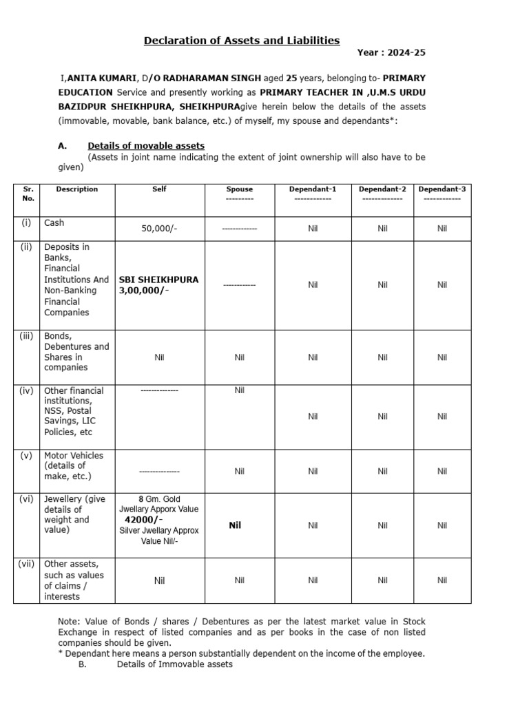Property Return Form Blank | PDF | Payments | Government Finances