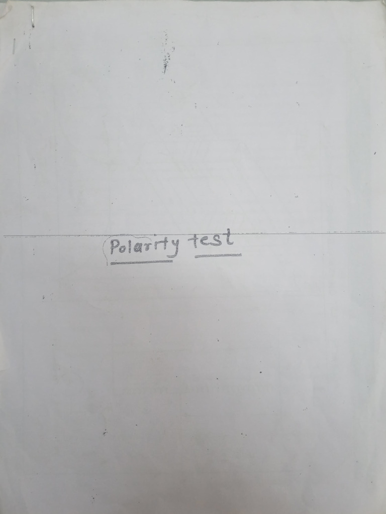 Direct Load and Polarity Test | PDF | Electricity | Manufactured Goods
