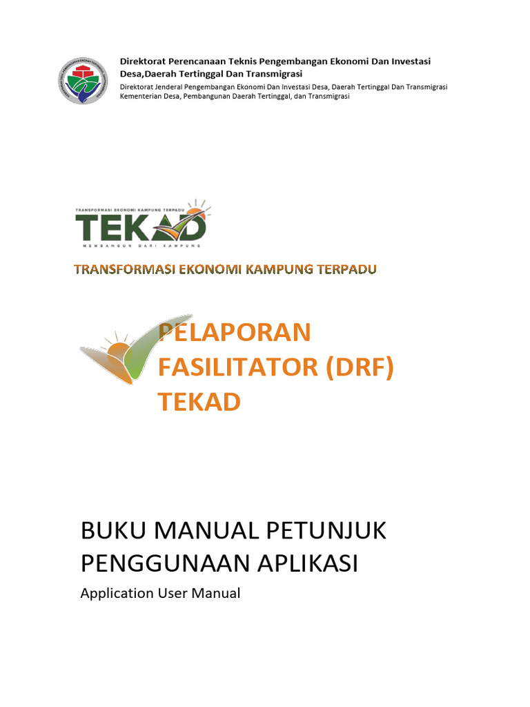 E-Lapkin - 2. Dokumen Manual Petunjuk Penggunaan Aplikasi | PDF