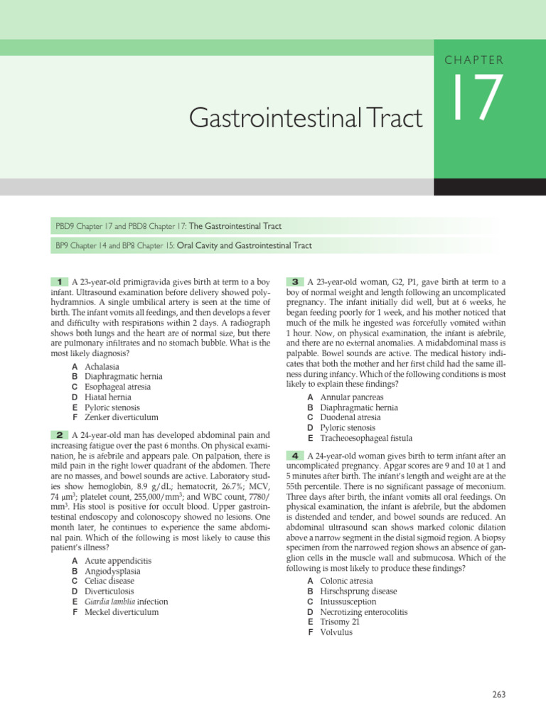 Gastrointestinal Disorders in Infants and Adults | PDF | Esophagus ...
