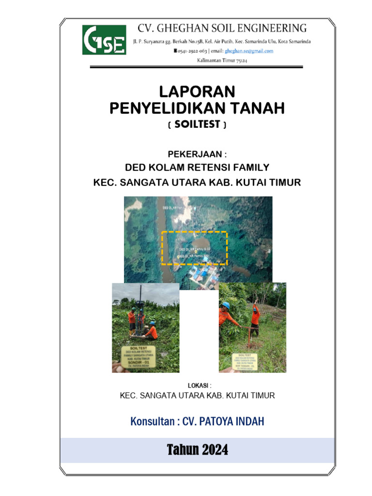 Laporan Soiltest DED KR - Family | PDF