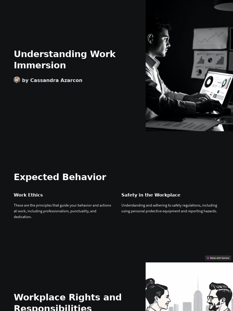 Understanding Work Immersion | PDF | Safety | Confidentiality