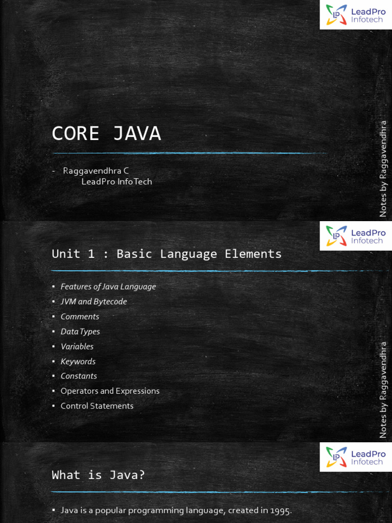Unit 1 Basic Language Elements | PDF | Control Flow | Java Virtual Machine