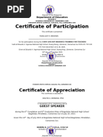 Sample Certificates For Judges | PDF