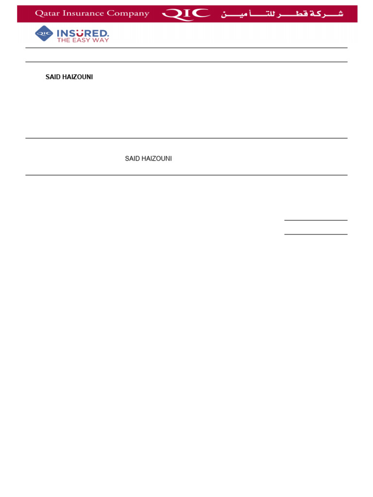 QIC Travel Insurance Receipt | PDF