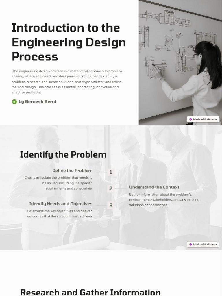 Introduction To The Engineering Design Process | PDF | Engineering ...