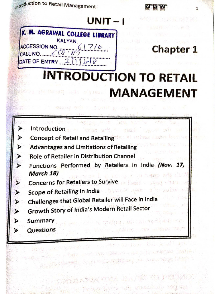 Retail Marketing CHPTR 2 | PDF