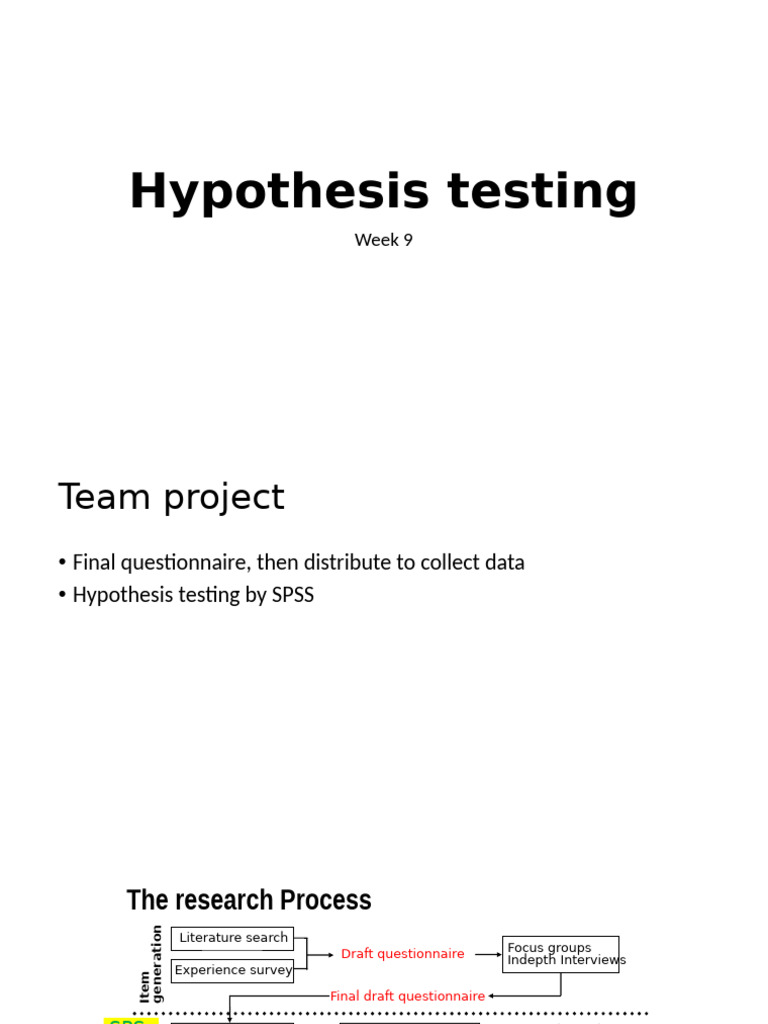 Hypothesis testing | PDF | Factor Analysis | Statistical Analysis Hypothesis testing | PDF | Factor Analysis | Statistical Analysis