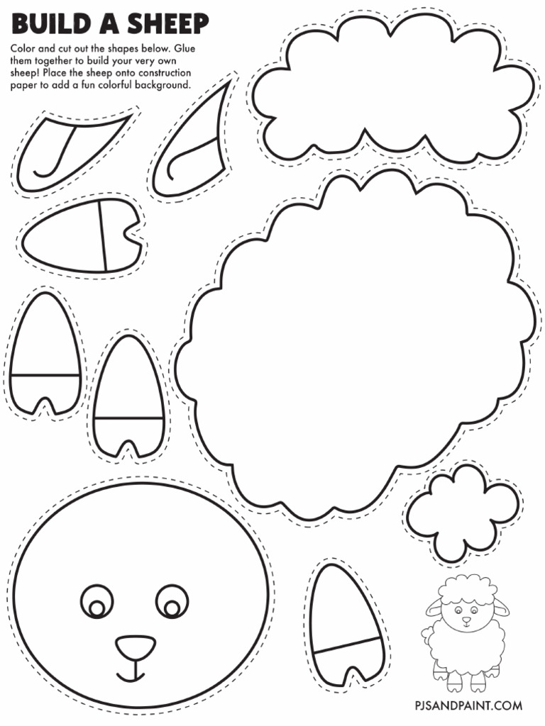 Build A Sheep Pjs and Paint | PDF
