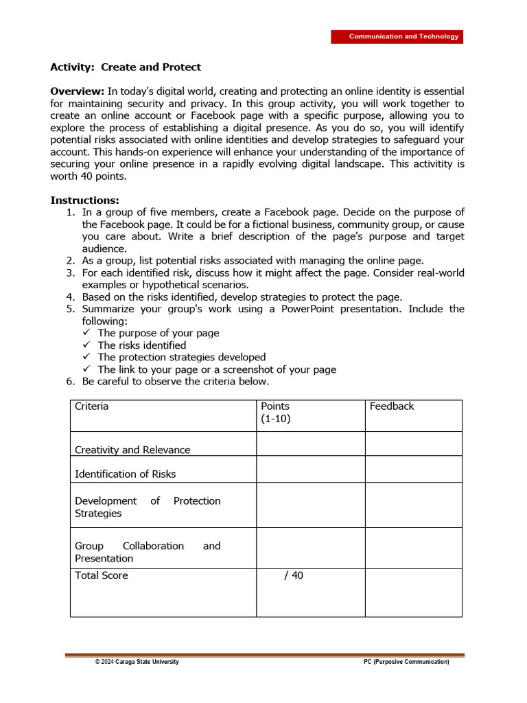Assesment On Communication and Technology | PDF