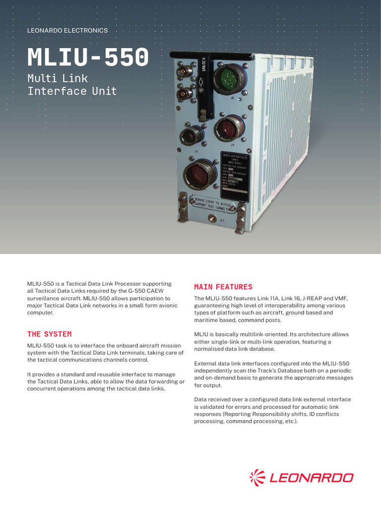 MLIU-Multi Link Interface Unit (MM08370) NR | PDF | Databases | Data