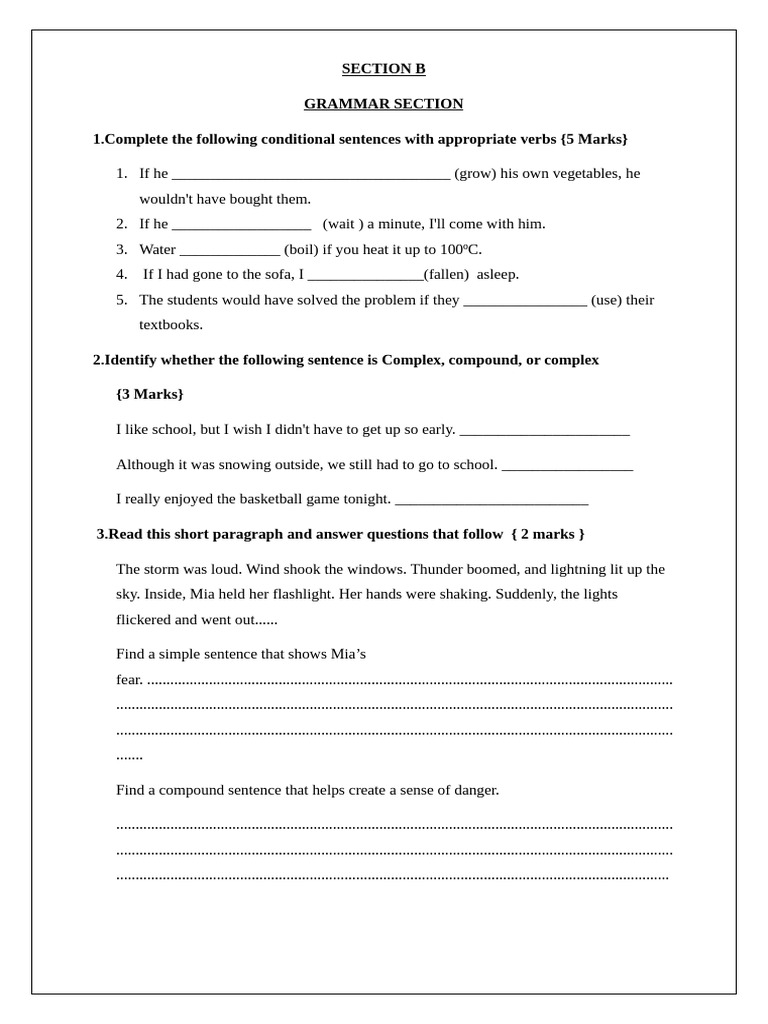 Section B Gramma | PDF