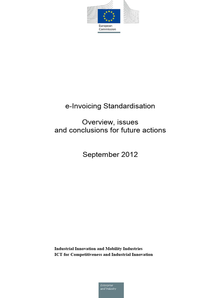 Future of e-Invoicing in Europe | PDF | Invoice