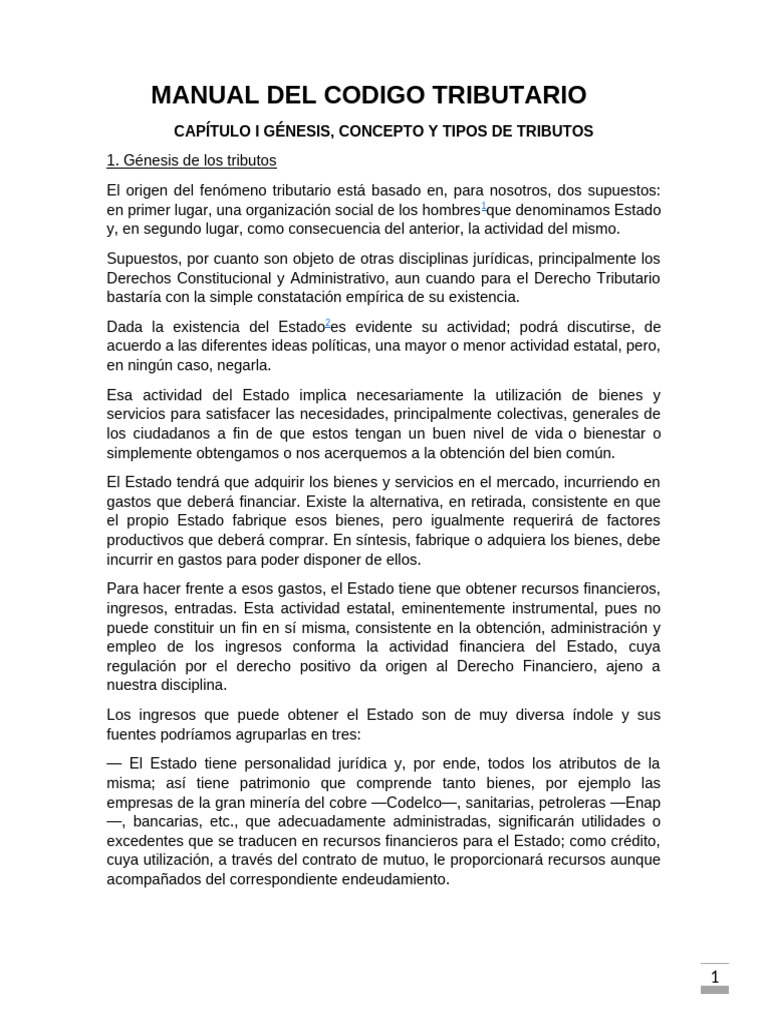 Manual del Código Tributario | PDF | Impuestos