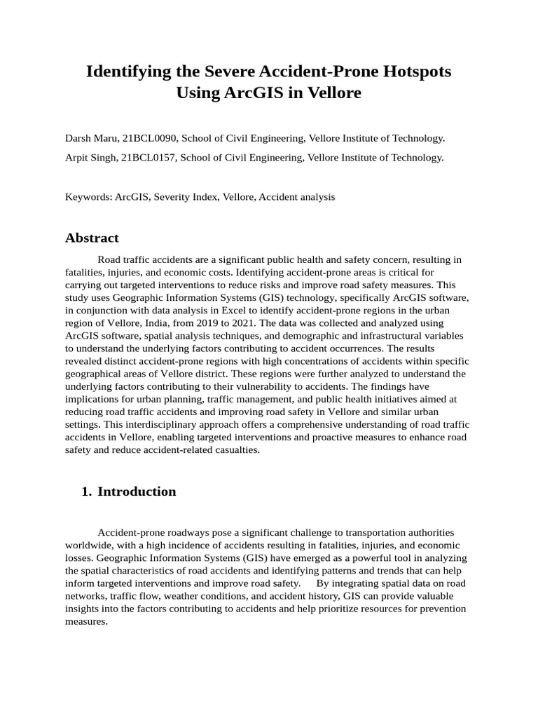 GIS MINI Project Final Draft | PDF | Geographic Information System ...