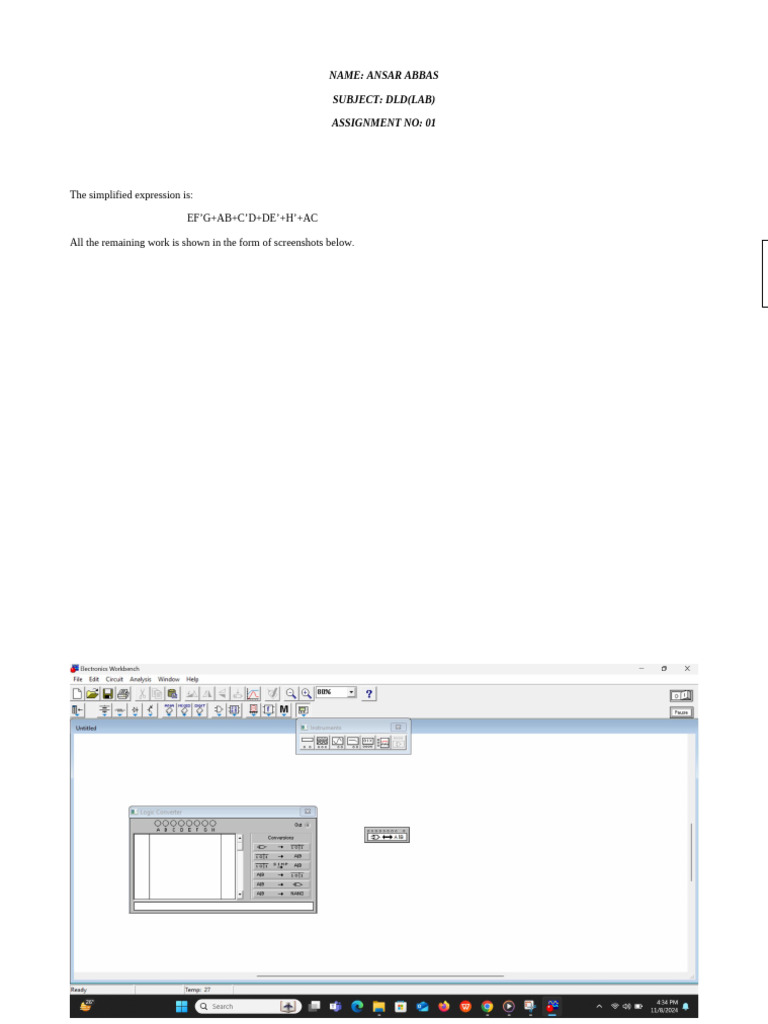 Ansar Abbas-Dld-Lab-01 | PDF