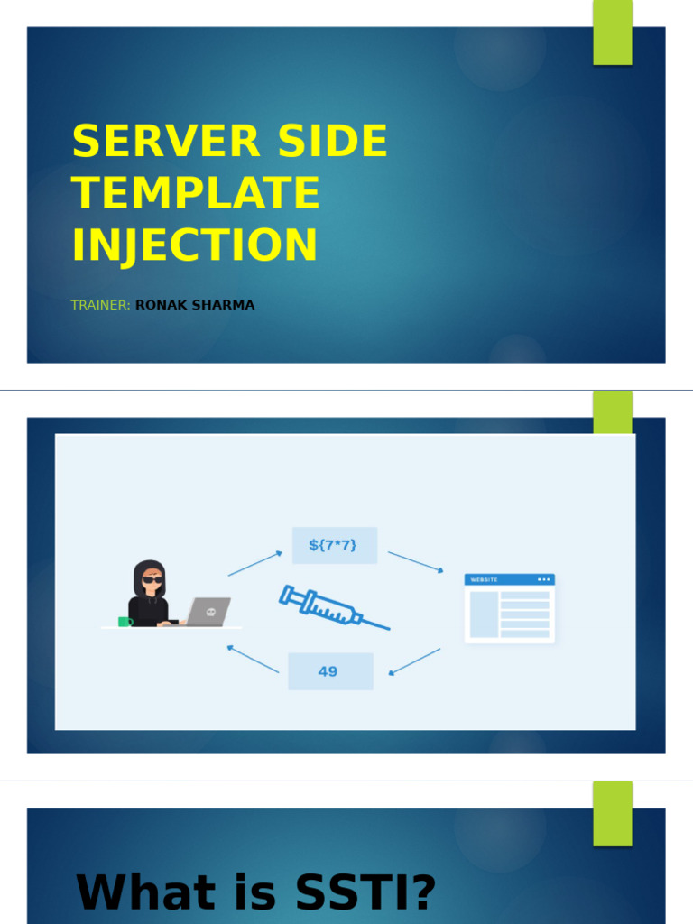 Server Side Template Injection | PDF