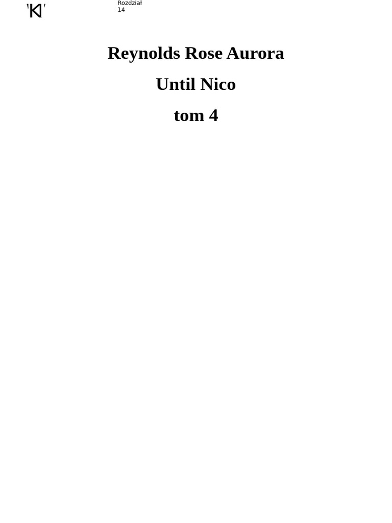 Reynolds Rose Aurora - Until Nico | PDF