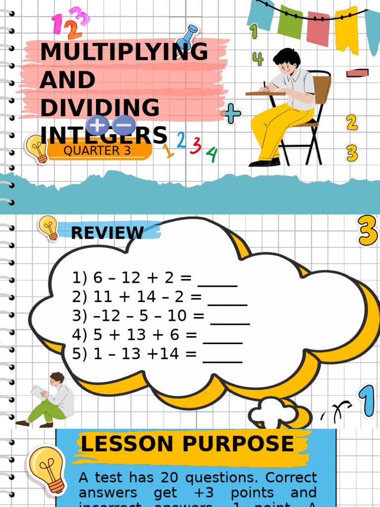 Multiplying and Dividing Integers | PDF | Multiplication | Integer