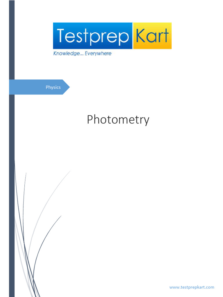 23 Physics Optics Photometry | PDF | Optics | Electrodynamics