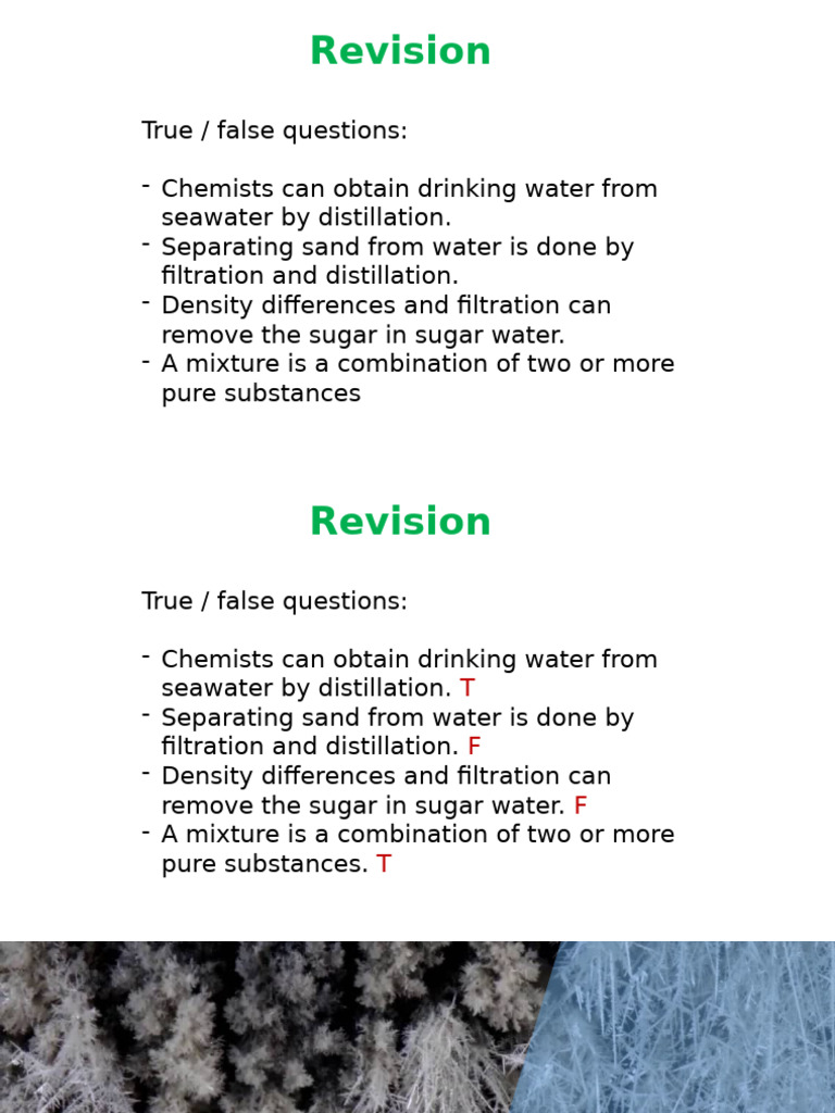 2.1 Chemical and Physical Changes | PDF | Chemical Substances | Water