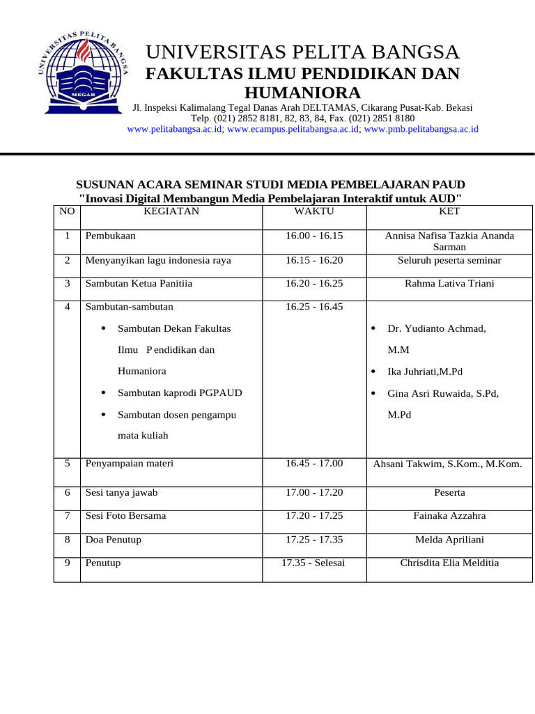 RUNDOWN Seminar | PDF