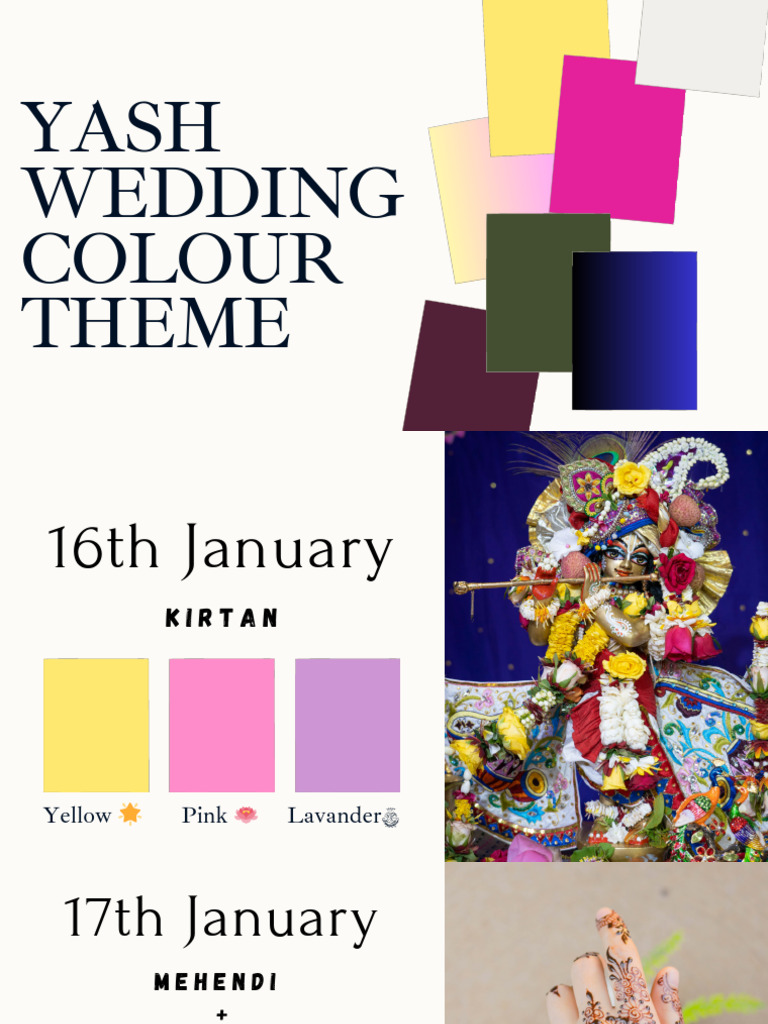 Yash Wedding Colour Theme | PDF