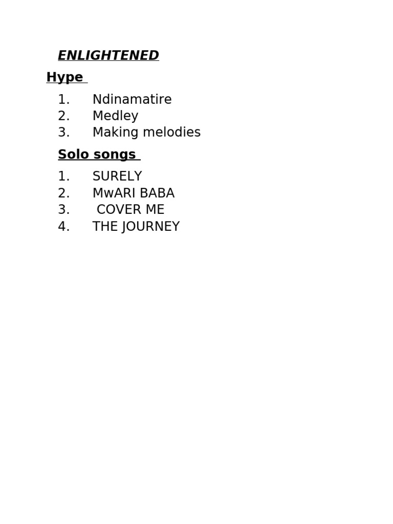 Enlightened Music | PDF