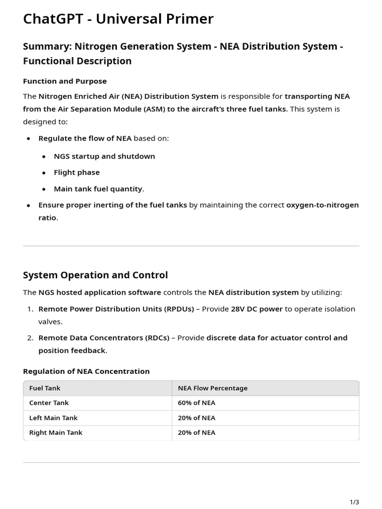 ChatGPT - Universal Primer | PDF | Valve | Gas Technologies
