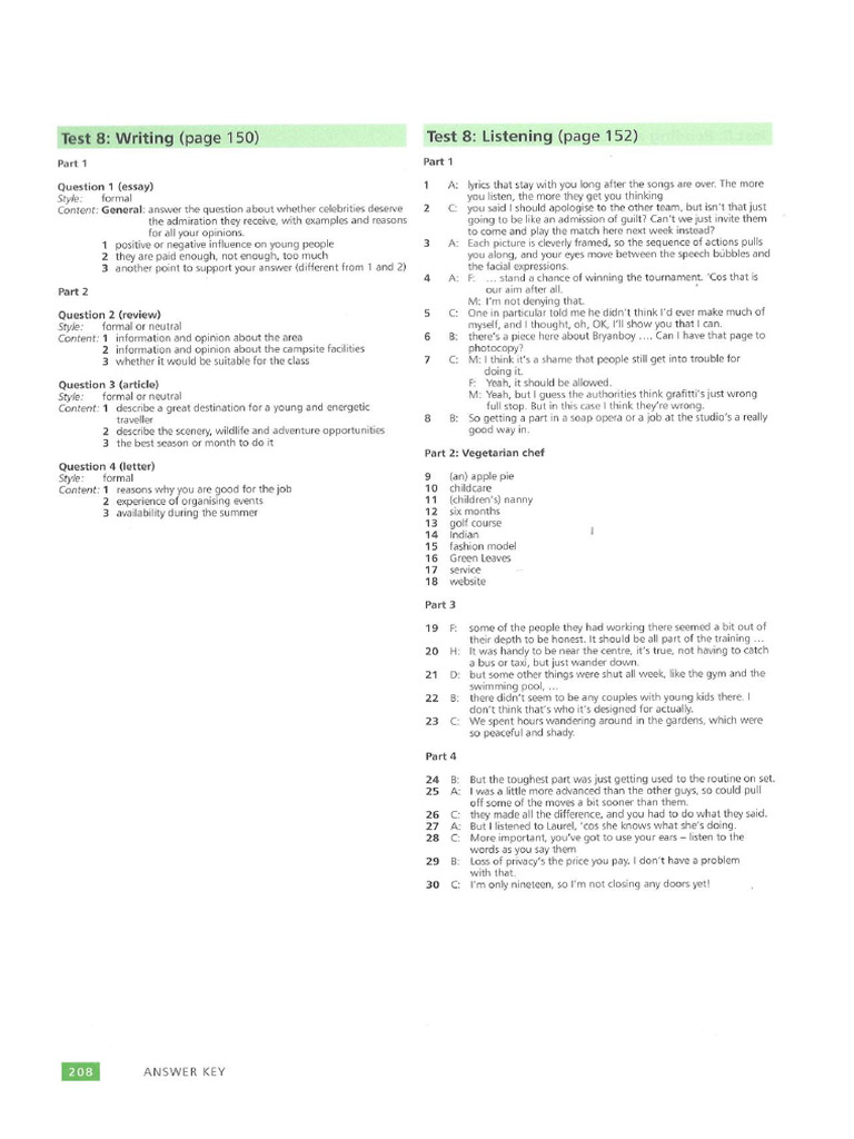 10º Examen FCE Listening | PDF
