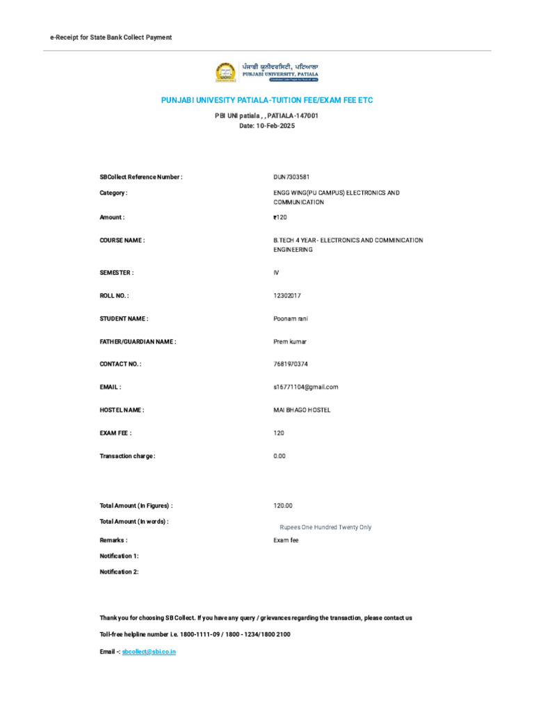 Poonam Sbi Collect | PDF