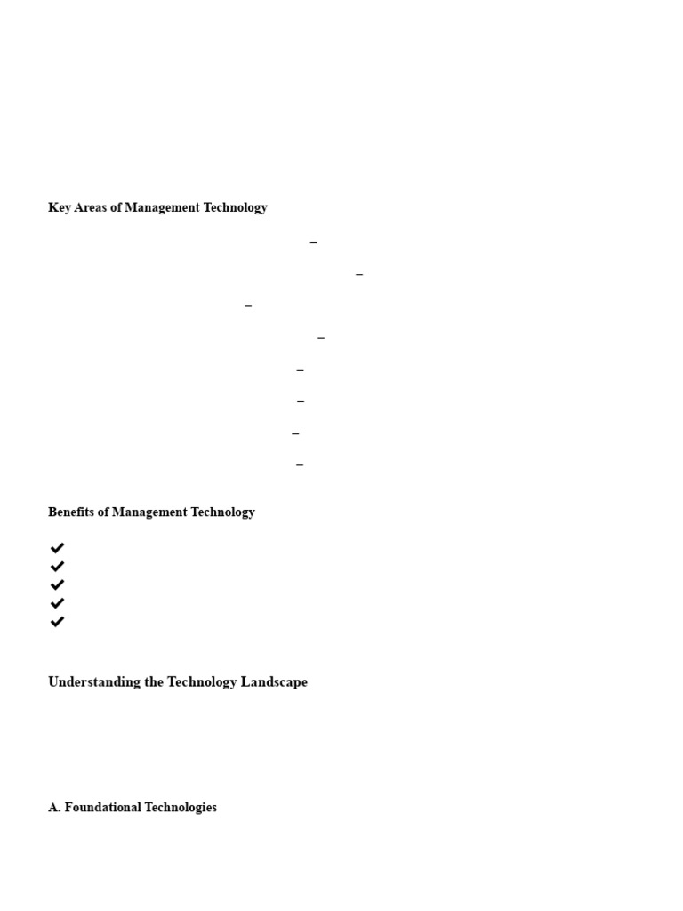 Introduction to Management Technology | PDF | Supply Chain Management ...