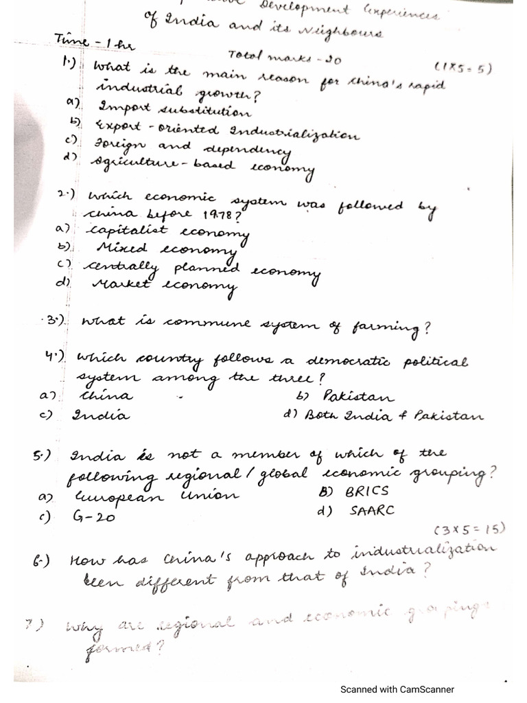 Test of India China Pakistan | PDF