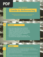 Guide To Footnoting in Law SALJ | PDF | Note (Typography) | Citation