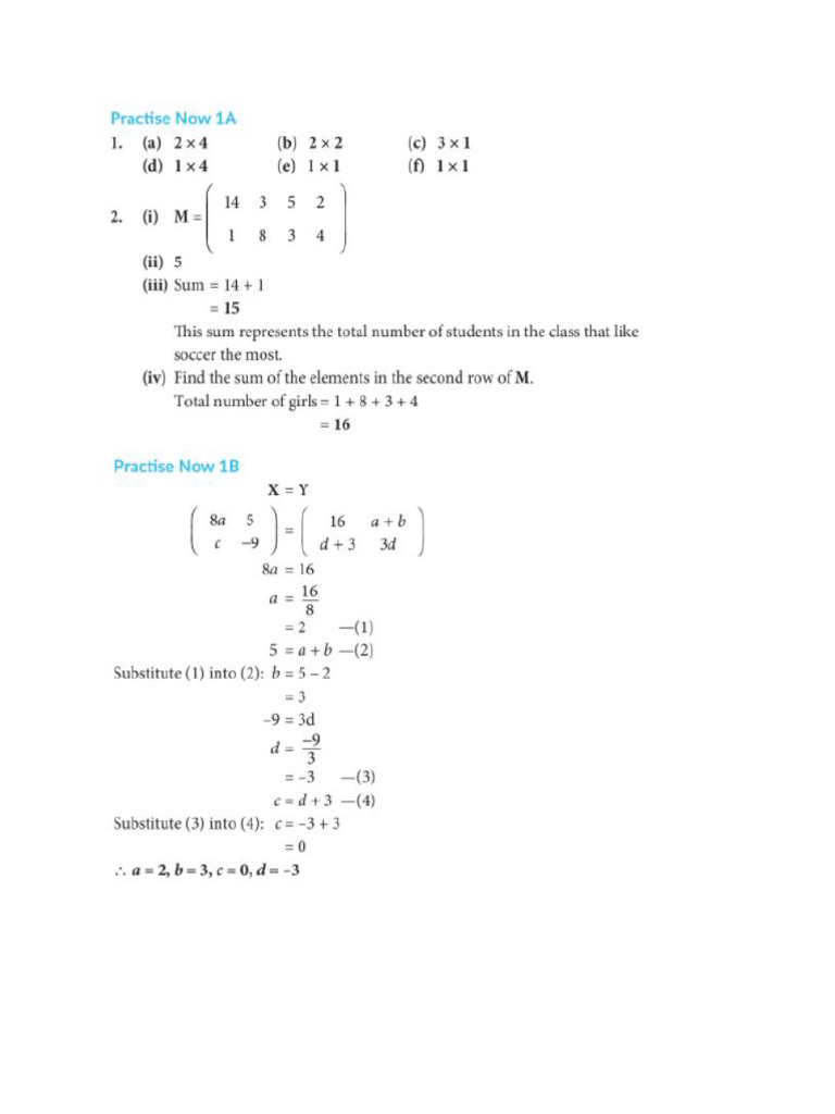 Chapter 4.1 Textbook Solution | PDF