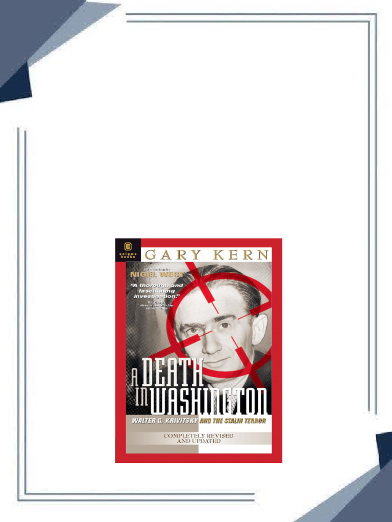 A Death in Washington Walter G Krivitsky and the Stalin Terror ...