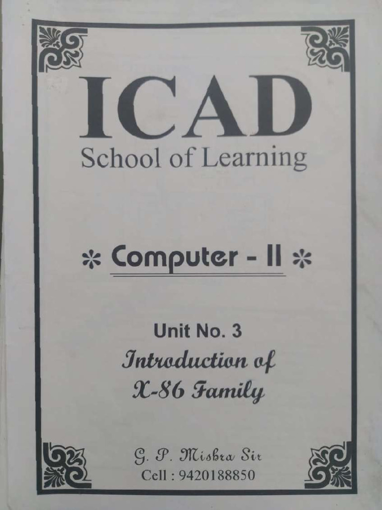 Introduction of x-86 Family | PDF