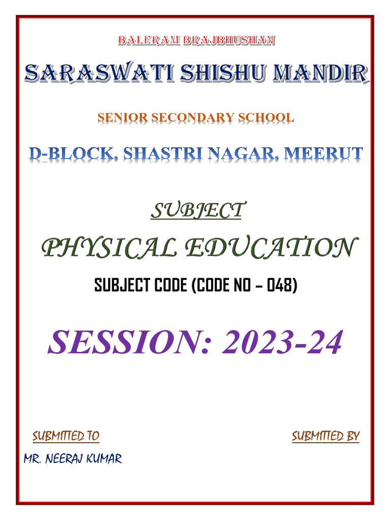 Physical Practical Formate 2023 | PDF