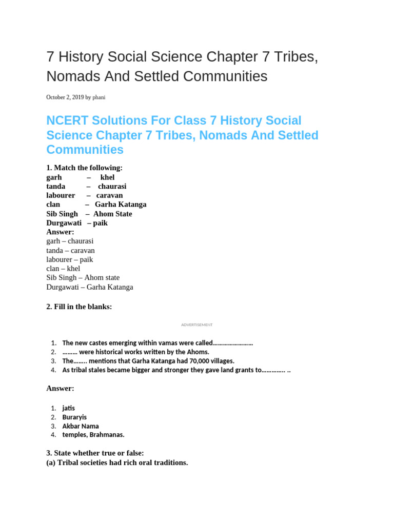 Garha Katanga and Tribal Societies | PDF