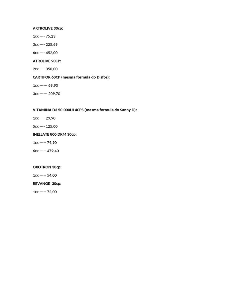 ARTROLIVE 30cp | PDF