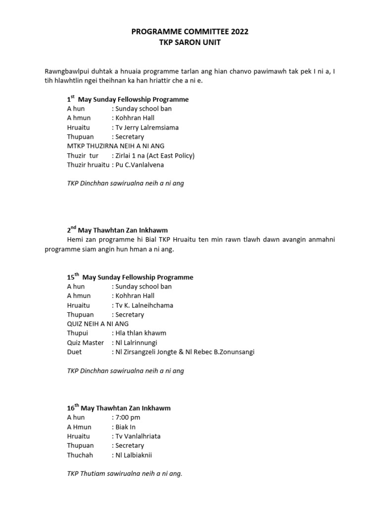 May thla chanvo ruatna | PDF